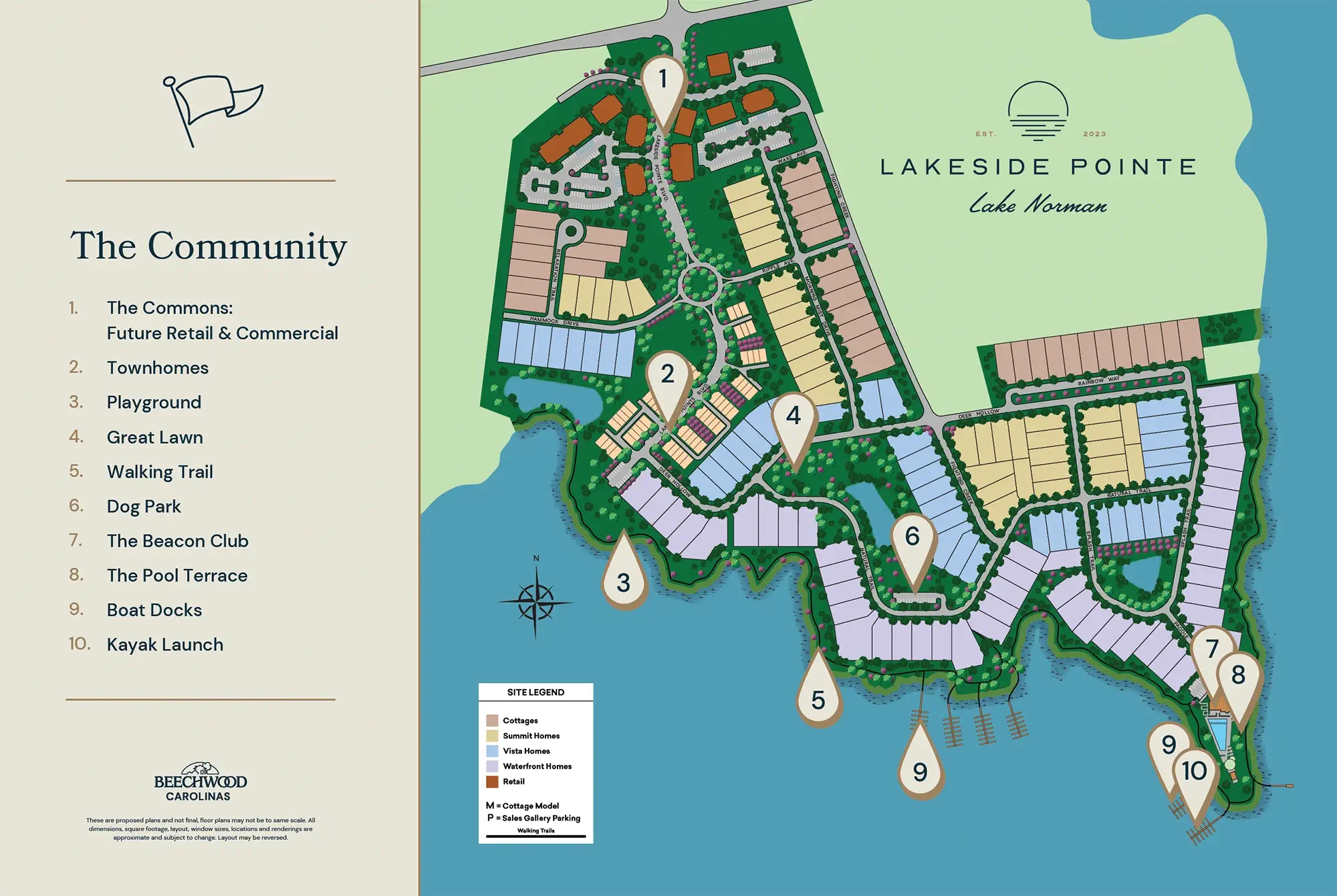 Lakeside Pointe: Community Site Plan | Beechwood Carolinas